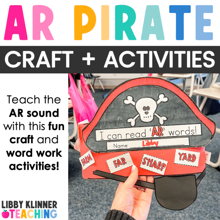 AR Pirate R-Controlled Vowels Phonics Craft & Activities - Libby ...