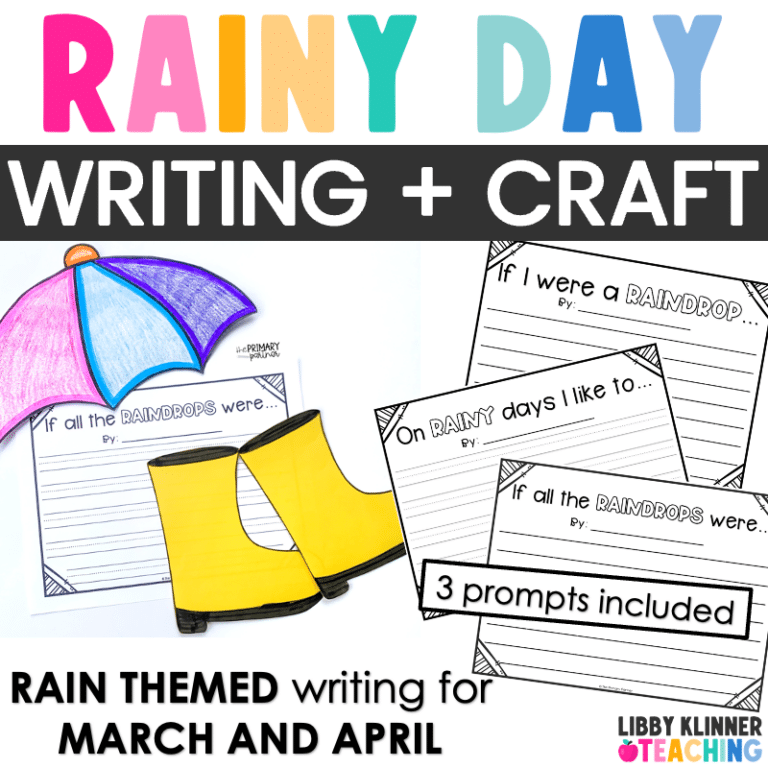 Rainy Day Writing & Craft for Bulletin Board - Libby Klinner Teaching