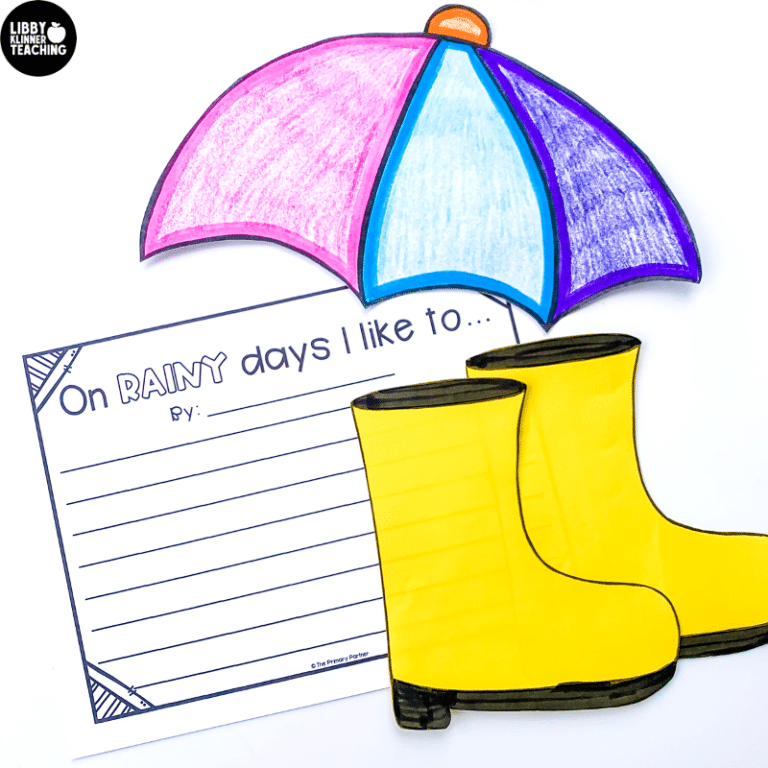 Rainy Day Writing & Craft for Bulletin Board - Libby Klinner Teaching