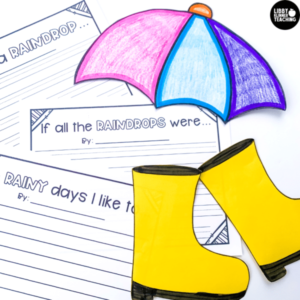 Rainy Day Writing & Craft for Bulletin Board - Libby Klinner Teaching