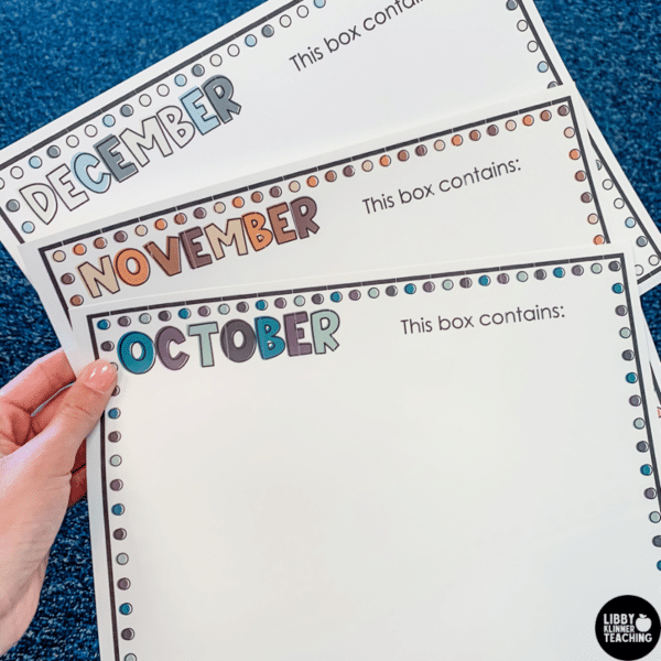 Seasonal Labels - Classroom Organization | Month Labels - Libby Klinner ...