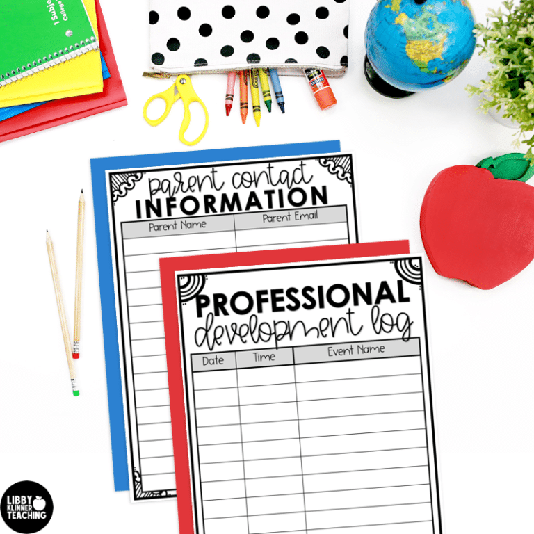 EDITABLE Back to School Forms & Logs - Teacher Organization - Libby ...