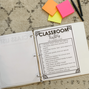 How to Make a Substitute Teacher Binder - Libby Klinner Teaching