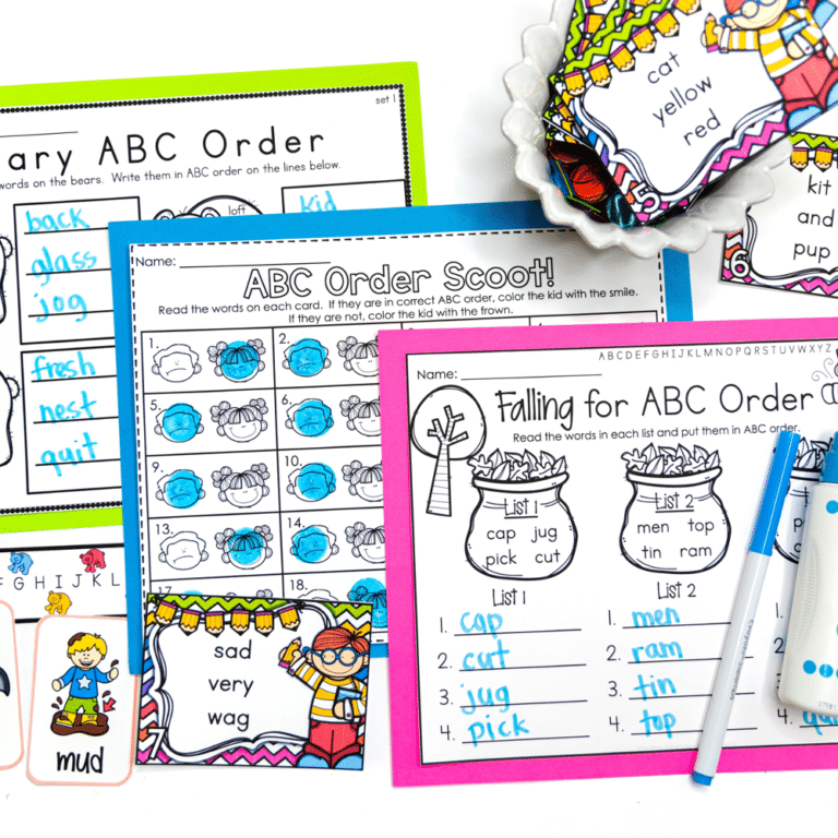 ABC Order Activities | Alphabetical Word Order | Grammar Games - Libby ...