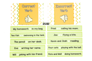 Fun and Effective Subject-Verb Agreement Activities for First Graders ...