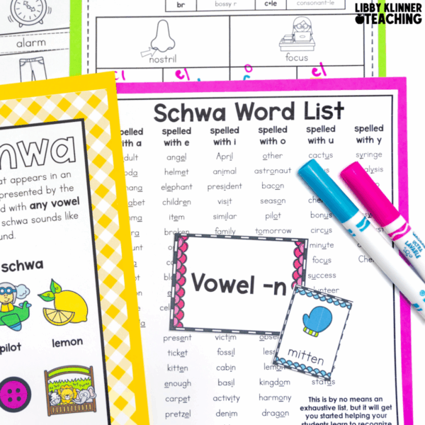 Teaching the Schwa - Libby Klinner Teaching