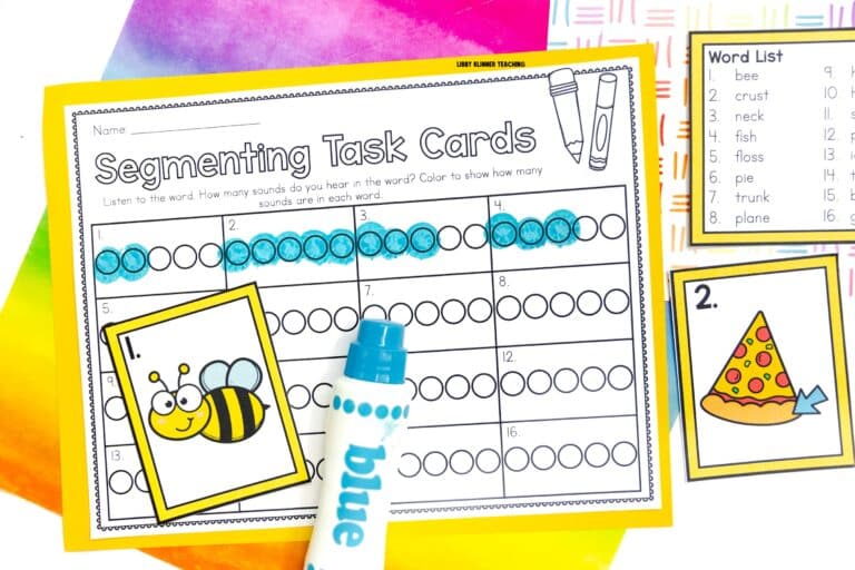 Phoneme Segmentation Activities for the Classroom - Libby Klinner Teaching