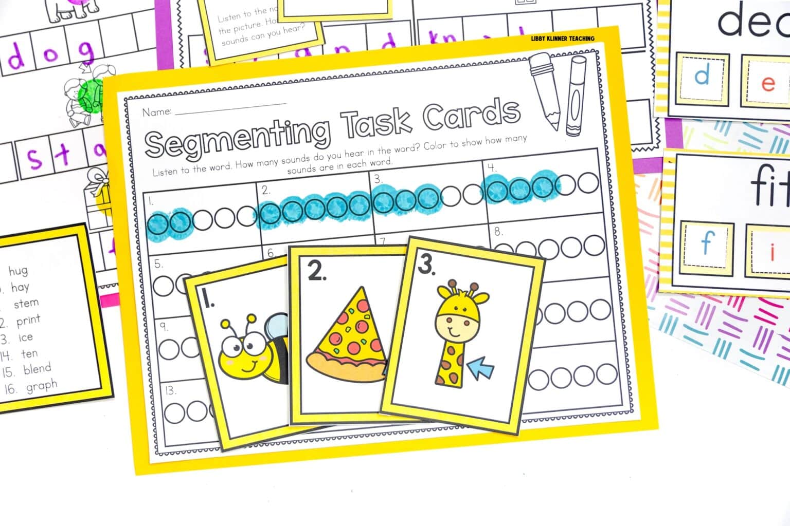 Phoneme Segmentation Activities for the Classroom - Libby Klinner Teaching