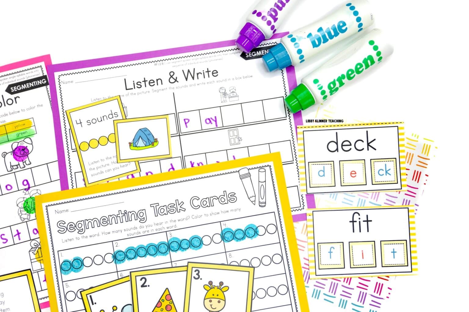Phoneme Segmentation Activities for the Classroom - Libby Klinner Teaching